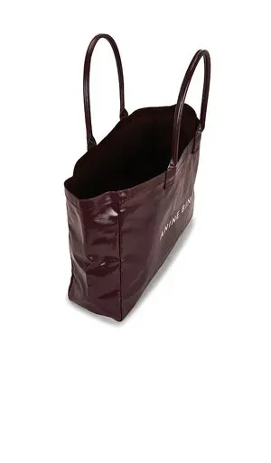 ANINE BING Leo Coated Canvas Tote Bag