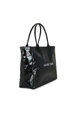 ANINE BING Leo Coated Canvas Tote