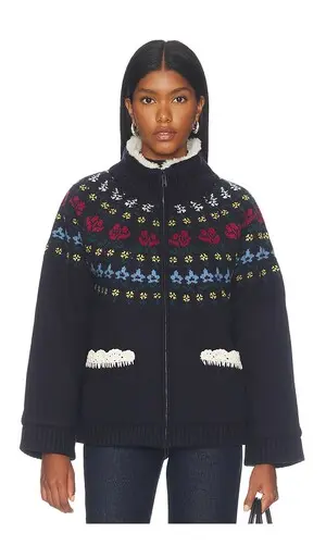 Sea Preston Knit Sherpa Lined Jacket