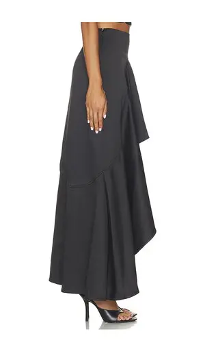 AKNVAS Alana Draped Satin Skirt