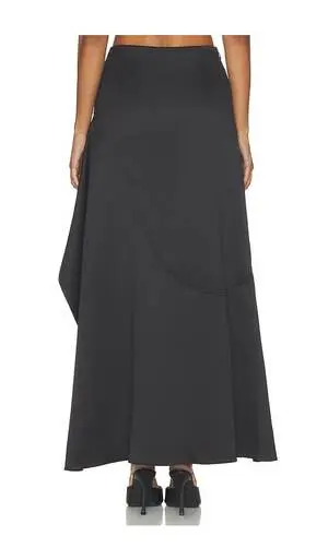 AKNVAS Alana Draped Satin Skirt