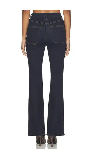 Good American Always Fits Bootcut Jeans In Denim-dark