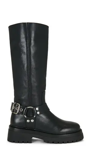 Steve Madden Everest Buckled Knee-high Boots - Black