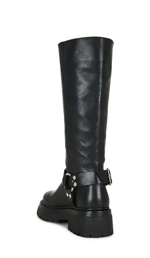 Steve Madden Everest Buckled Knee-high Boots - Black