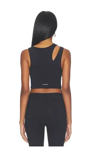 On Studio Asymmetric Crop Top - Black