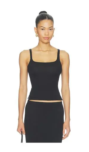 WAO Square Neck Tank - Black