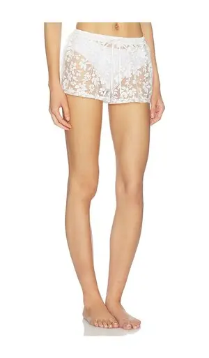 Free People Early Sunsets Lace Short In White