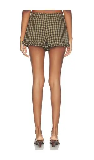 Tularosa Evelynn Checkered Shorts