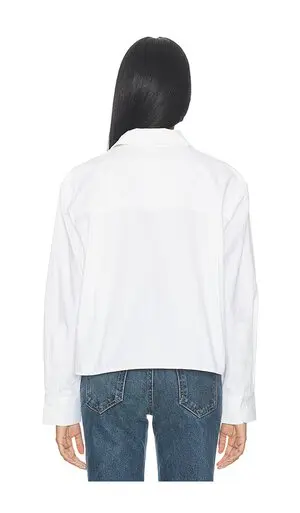 ANINE BING Scott Cropped Shirt
