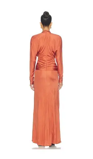 Misha Collection Twist Jersey Longsleeve Dress