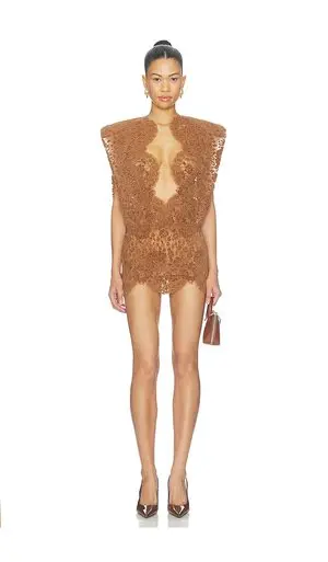 THE DOLLS HOUSE Samantha Dress In Brown