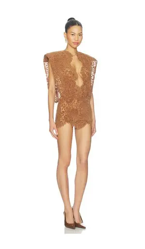 THE DOLLS HOUSE Samantha Dress In Brown