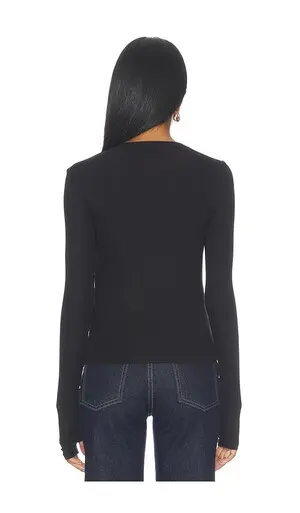 Michael Lauren Keplin Fitted Longsleeve With Cutout Double Line