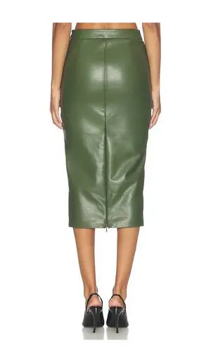 Naked Wardrobe Faux Leather Pencil Skirt