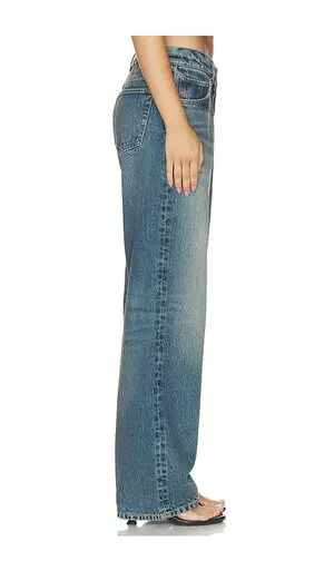 EB DENIM Mid Rise Baggy Jean In Blue