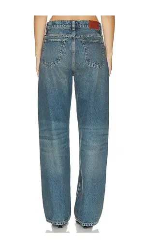 EB DENIM Mid Rise Baggy Jean In Blue