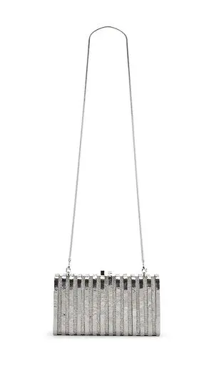 Emm Kuo Clutch In Metallic - Silver
