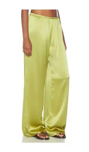 LESET Barb Wide Leg Pant In Green