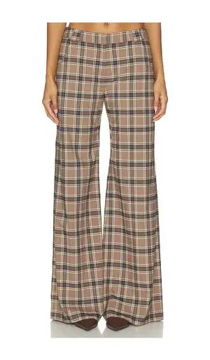 Amanda Uprichard Saddler Pants In Brown