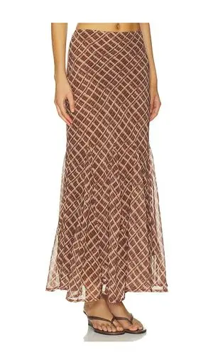 4TH & RECKLESS Carlotta Maxi Skirt In Multi