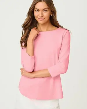 Lilly Pulitzer® Key West 3/4 Sleeve Top - Conch Shell Pink