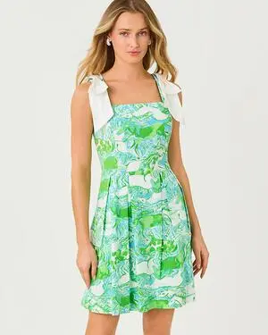 Lilly Pulitzer® Cerese Skirted Romper - Capri Blue Galloping Gals