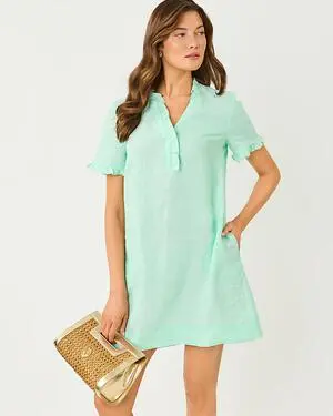 Lilly Pulitzer® Lilly Pulitzer Scarlette Linen Dress Mint