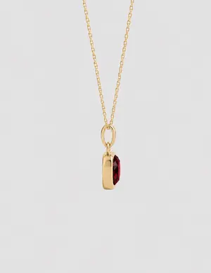 SOPHIE BLAKE Deco Drop Necklace Red - Garnet