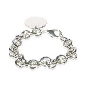 Tiffany & Co. Sterling Silver Round Tag Bracelet