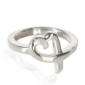 Tiffany & Co. Sterling Silver Paloma Picasso Loving Heart Ring - Sterling_silver