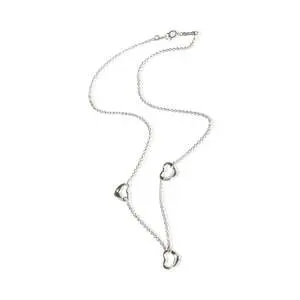 Tiffany & Co. Sterling Silver Elsa Peretti Open Heart Necklace