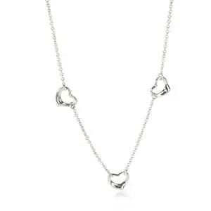 Tiffany & Co. Sterling Silver Elsa Peretti Open Heart Necklace - Sterling_silver