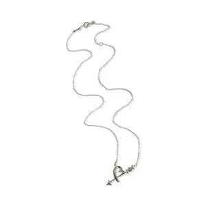 Tiffany & Co. Sterling Silver Paloma Picasso Graffiti Heart Pendant Necklace