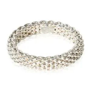 Tiffany & Co. Sterling Silver Somerset Mesh Ring - Sterling_silver