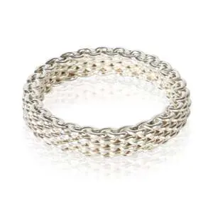 Tiffany & Co. Sterling Silver Somerset Mesh Ring