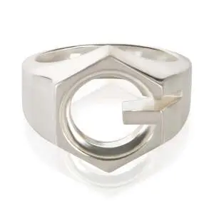 Gucci Sterling Silver G Cube Ring