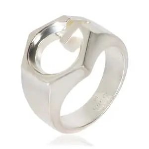 Gucci Sterling Silver G Cube Ring