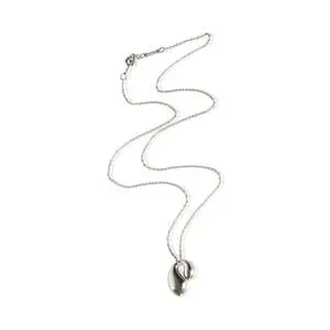 Tiffany & Co. Sterling Silver Elsa Peretti Double Teardrop Pendant Necklace