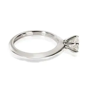 Tiffany & Co. 0.9 Ct Round Brilliant Diamond Engagement Ring