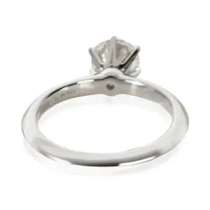 Tiffany & Co. 0.9 Ct Round Brilliant Diamond Engagement Ring