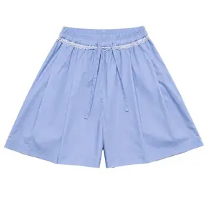 ALAS Cotton Poplin Shorts In Sky - Blue