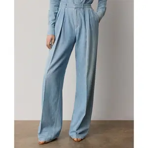 Ralph Lauren Livie Cotton Denim Pants