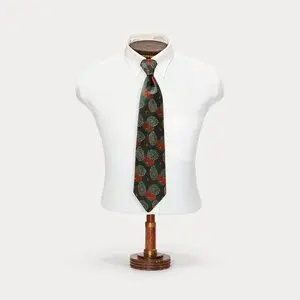 Ralph Lauren Handmade Silk Jacquard Tie - Green Multi