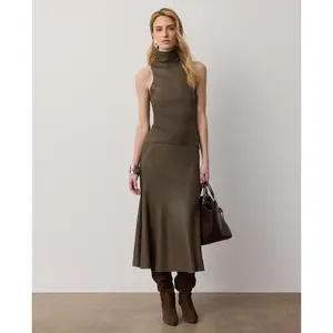 Ralph Lauren Adrianna Foiled Rib-knit Sweater Skirt
