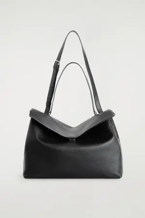 Cos Oversized Soft Flap Bag Leather