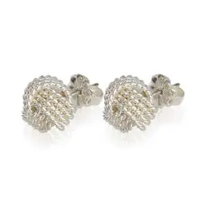 Tiffany & Co. Sterling Silver Knotted Earrings