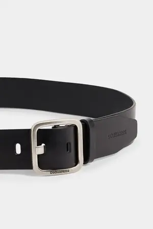 Dsquared2 Smooth Leather Belt With Buckle