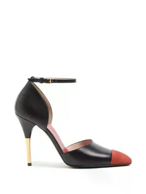 Valentino Garavani D'orsay Sinead Pumps In Goatskin And Suede 105mm - Black