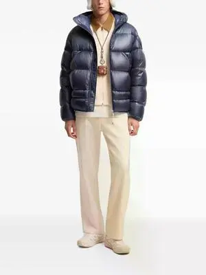 Moncler Anapo Quilted Hooded Jacket - Blue