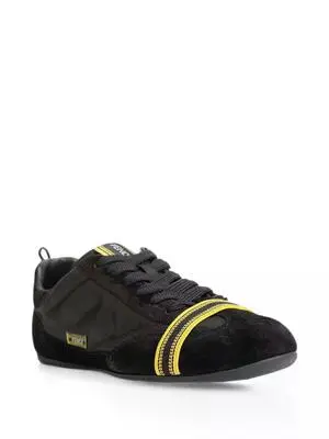 Fendi Wrap Suede-panelled Sneakers